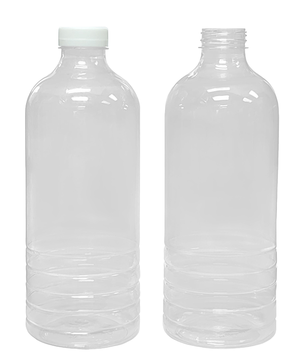 Botella PET 1.5 Lts. Boca 38 Redonda Lisa Raya sin Tapa - Plásticos Chile