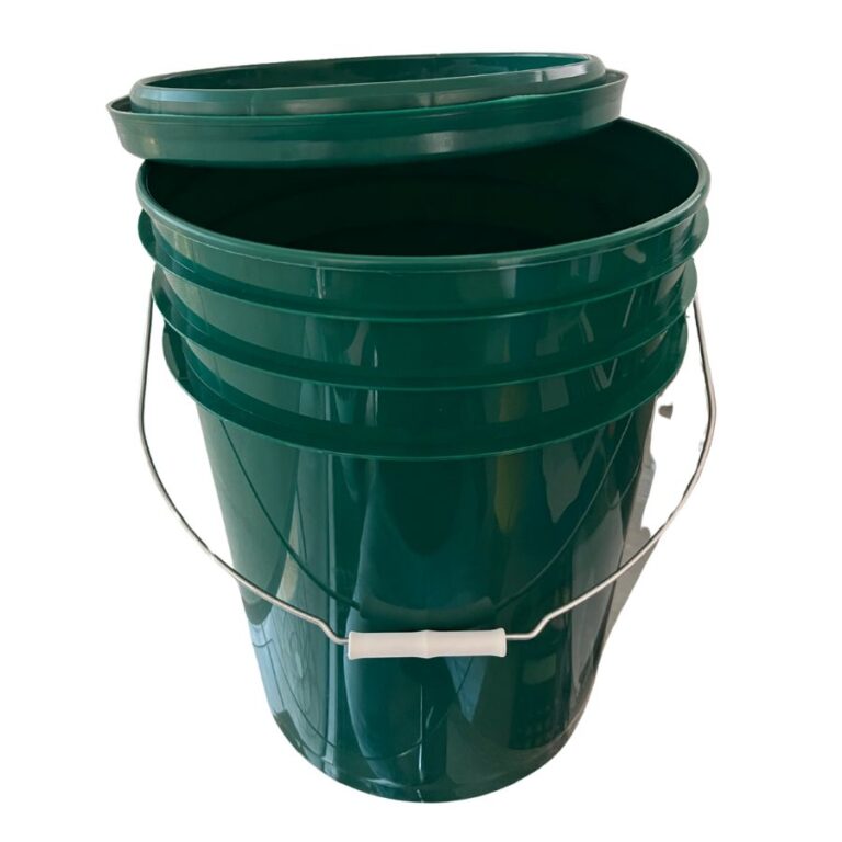 Balde Verde 20 Lts estándar con tapa - Plásticos Chile