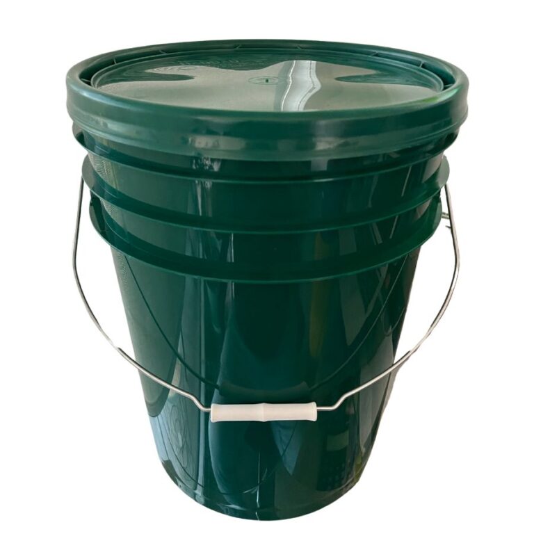 Balde Verde 20 Lts estándar con tapa - Plásticos Chile